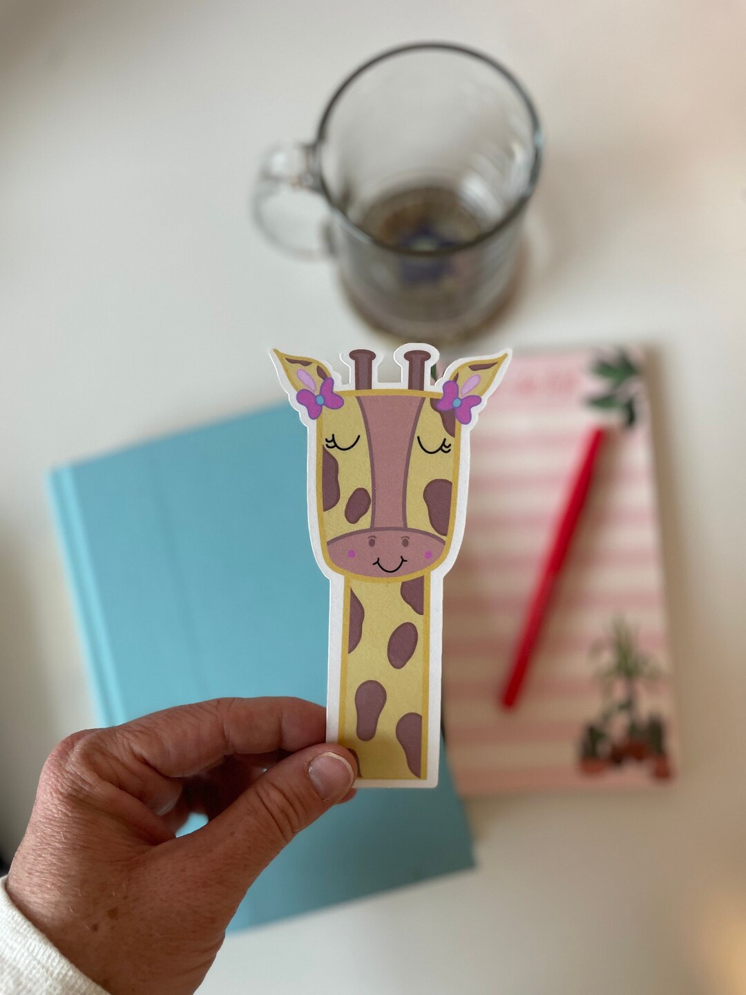 Giraffe Bookmark / Handmade Bookmark - Etsy
