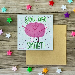 You Are Smart Card / Brain Card / Pun Card / Lunch Note / Brain Lunch ...