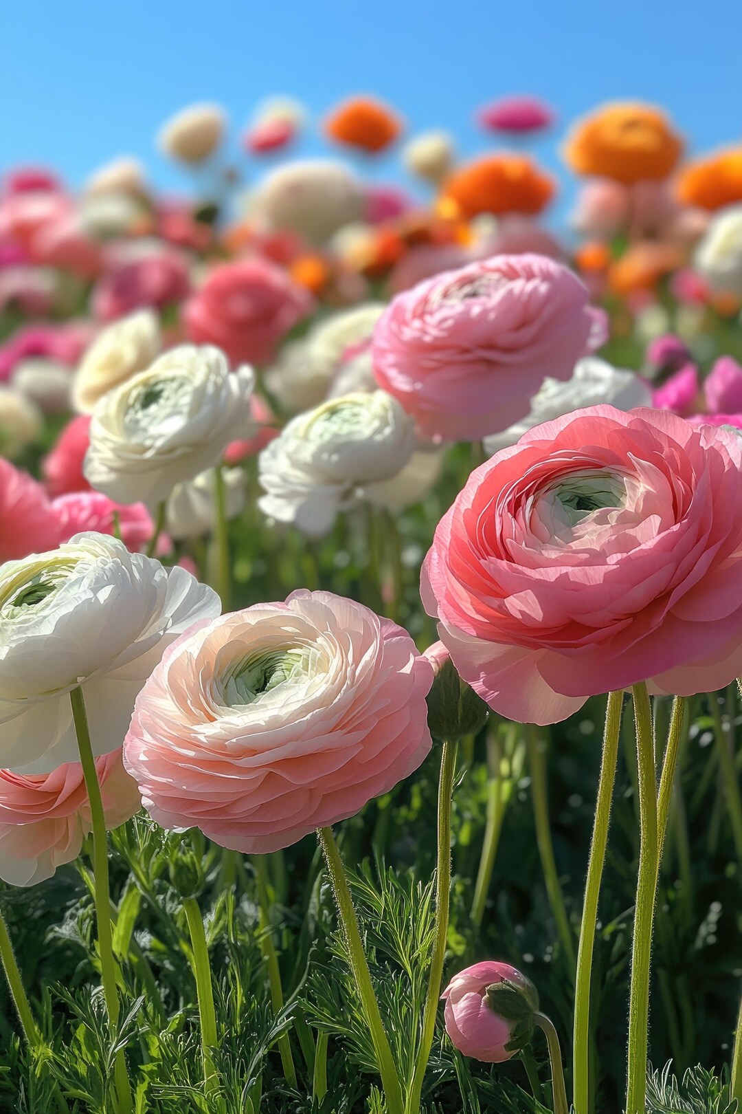 Amandine Pastel Mix Ranunculus Corms, 5-6 Cm, 10 Corms, Ranunculus ...