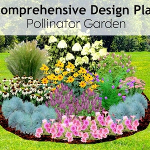 Pollinator Garden Plan: Easy-grow Perennial Flowerbed (zones 4-9) - Etsy