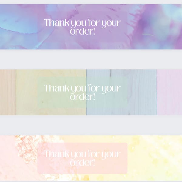 Order Receipt Banner - Etsy