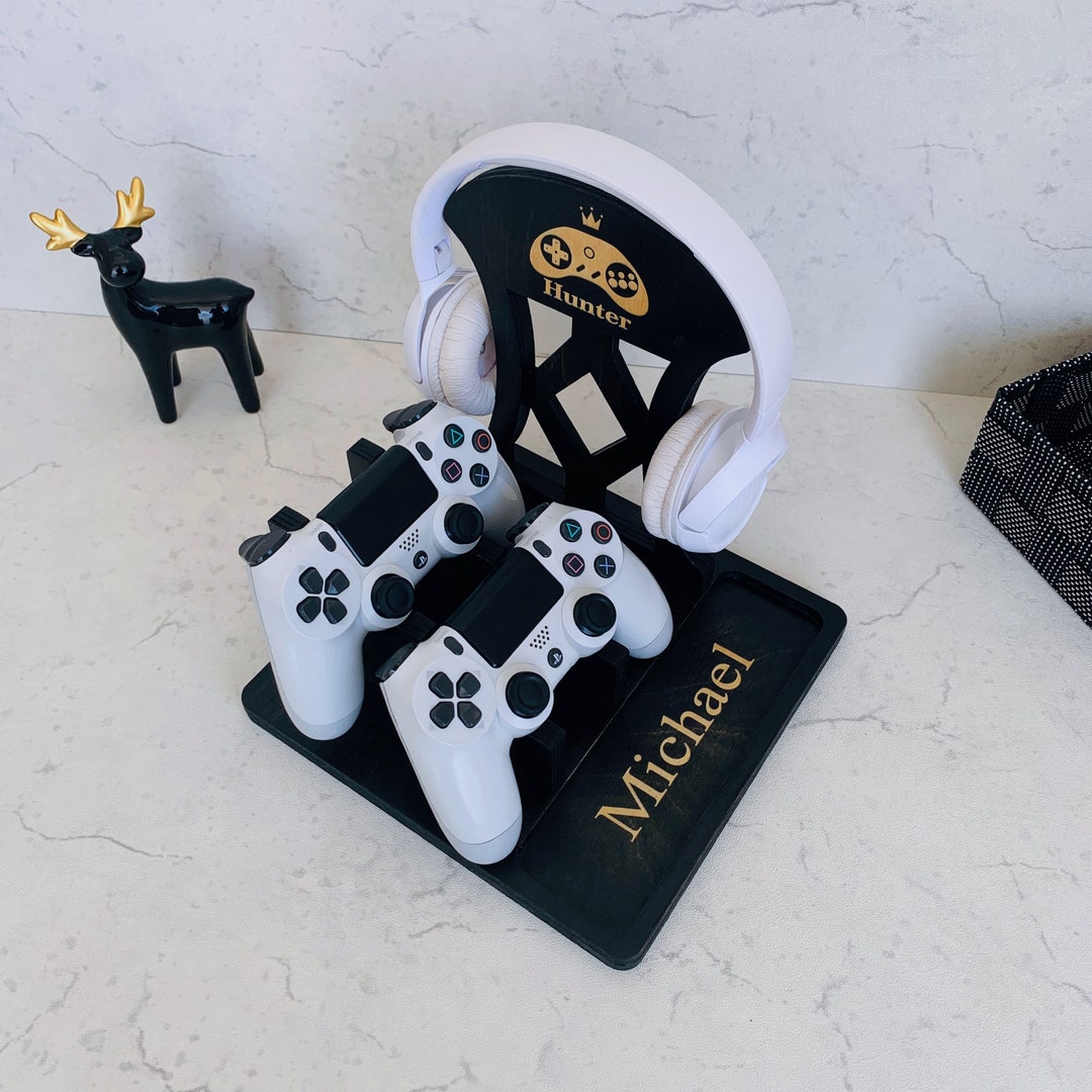 Personalized Controller Stand, Ps4 Controller Holder, Headphone Holder ...