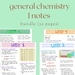 General Chemistry 1 Notes Bundle - Etsy