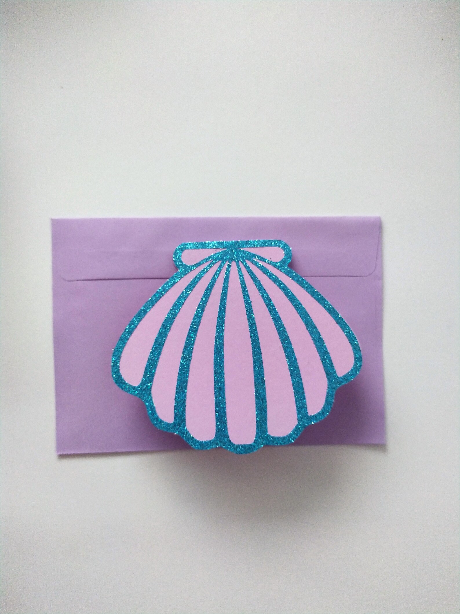 Seashell Invitation or Placecard Under the Sea Theme Mermaid - Etsy