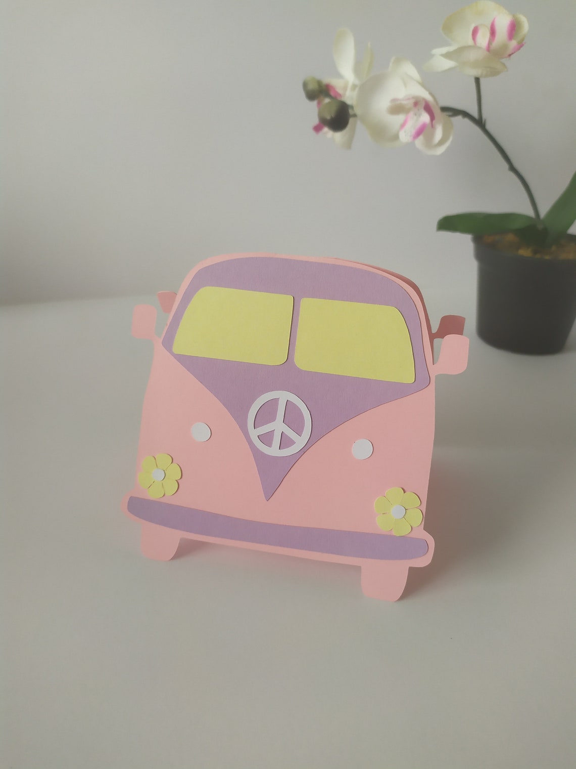 Groovy Party Invitation Hippie Van Card Retro Party Card - Etsy