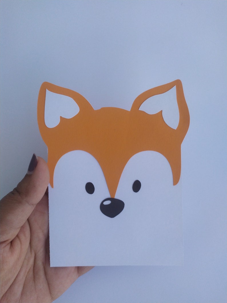 Fox Birthday Invite, Woodland Animal Card, Forest Animals Baby Shower ...