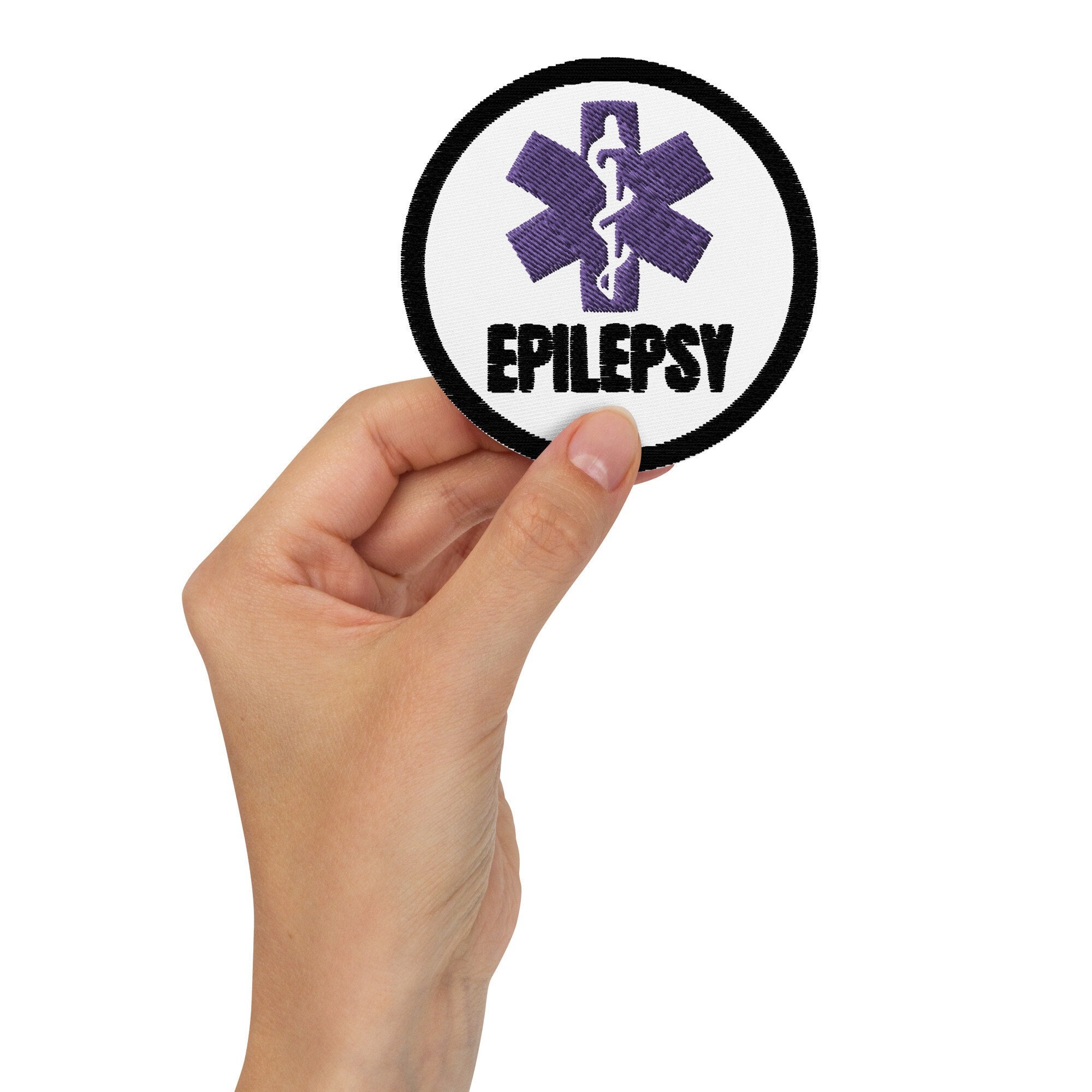Epilepsy Medical Alert Patch Embroidered Seizure Awareness Badge - Etsy