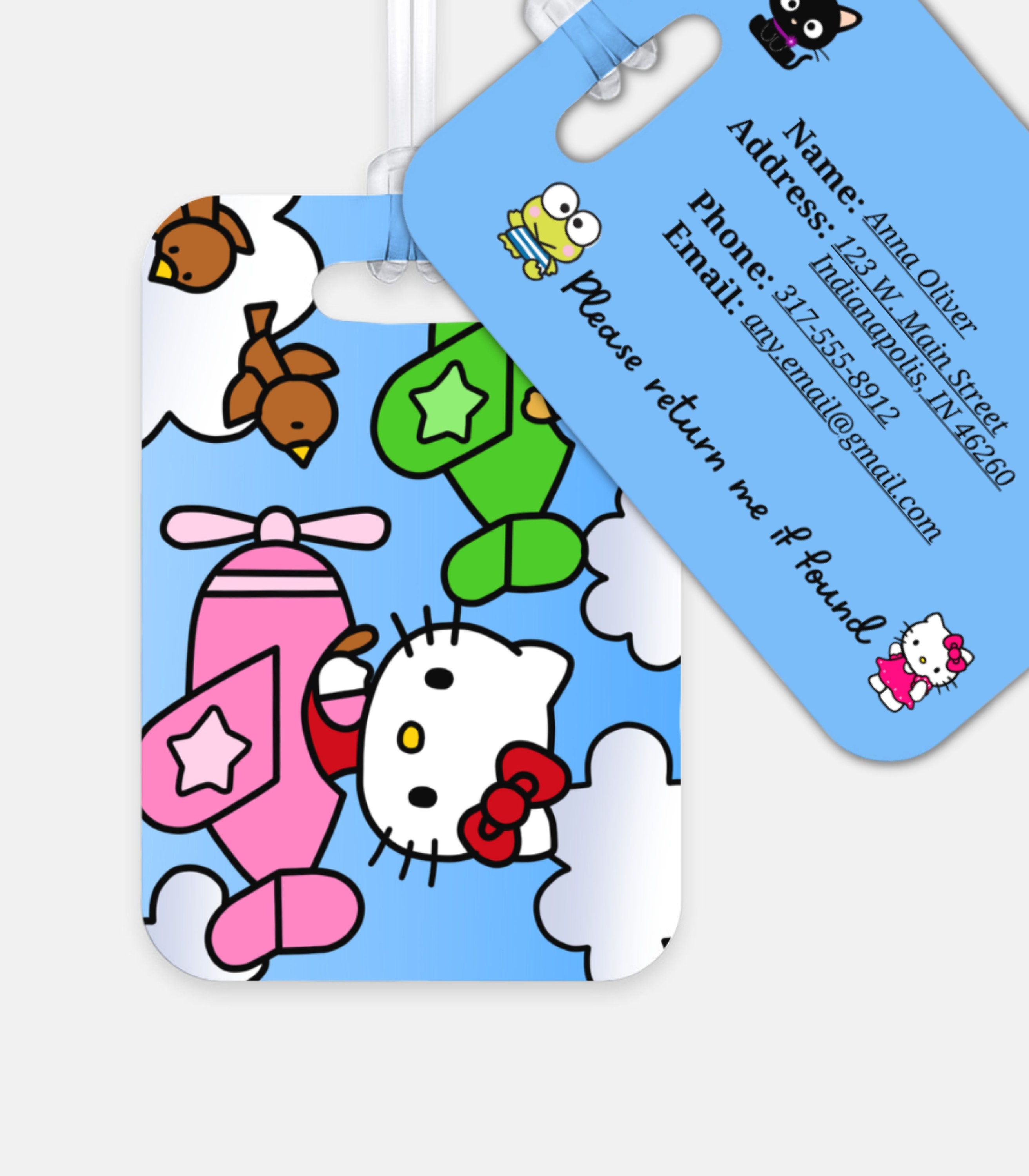 Little Twin Stars Luggage Tag Personalized Airplane Tag - Etsy