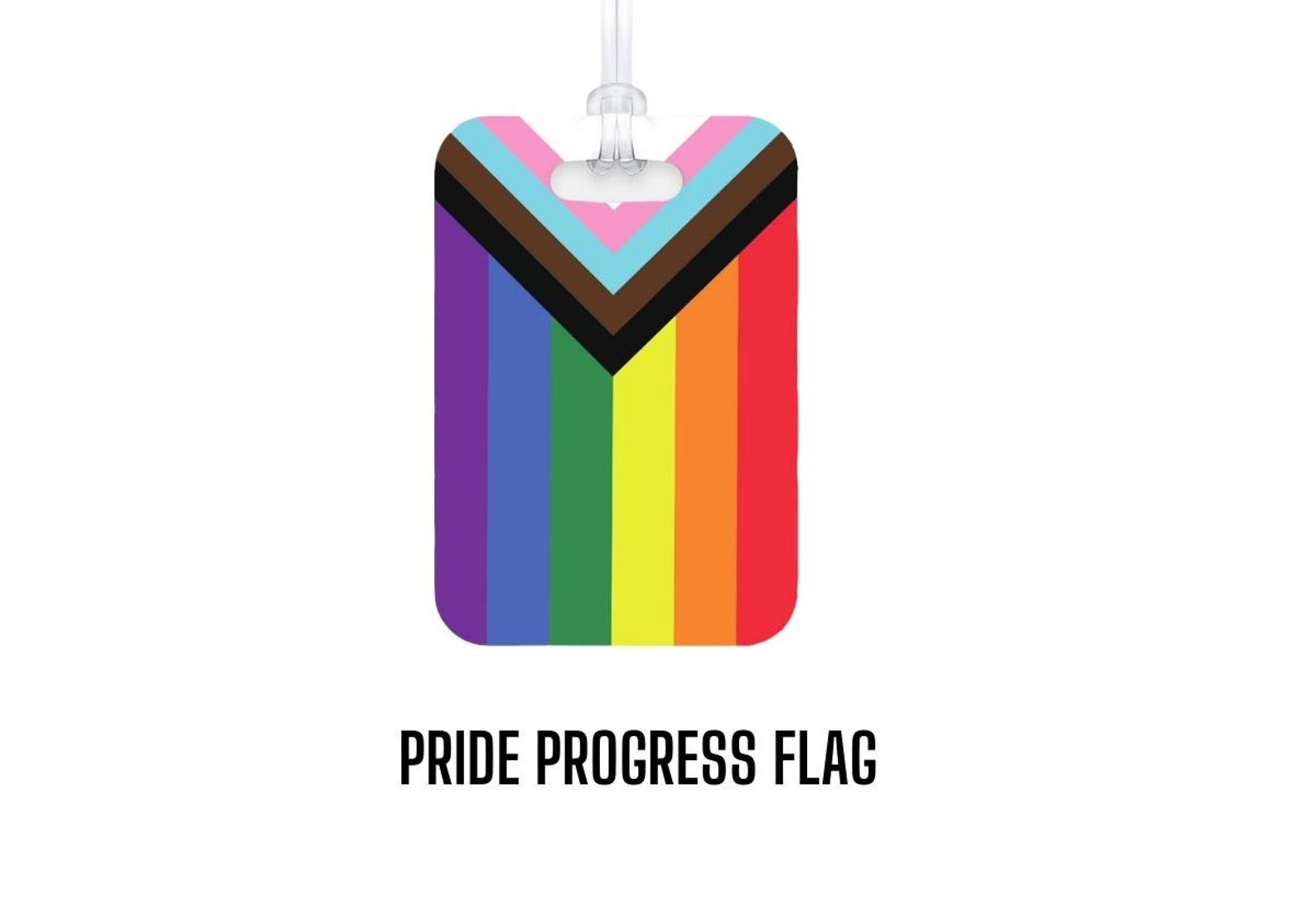 LGBTQ Pride Flag Luggage Tag | Gay Lesbian Bisexual Trans Ids | Rainbow ...