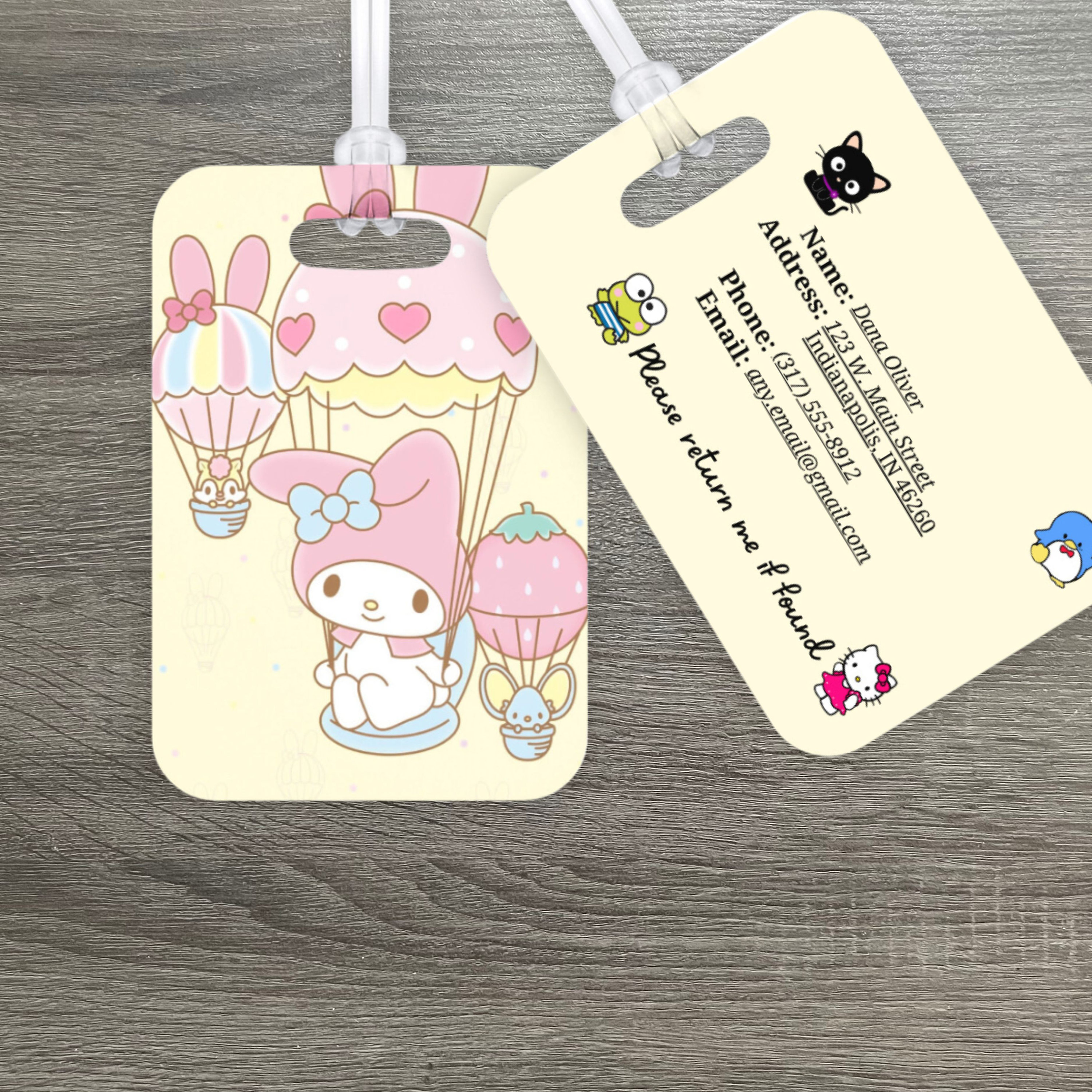 Little Twin Stars Luggage Tag Personalized Airplane Tag - Etsy