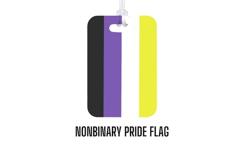 LGBTQ Pride Flag Luggage Tag | Gay Lesbian Bisexual Trans Ids | Rainbow ...