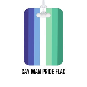 LGBTQ Pride Flag Luggage Tag | Gay Lesbian Bisexual Trans Ids | Rainbow ...
