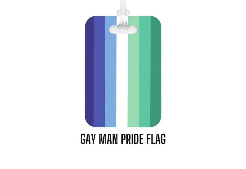 LGBTQ Pride Flag Luggage Tag | Gay Lesbian Bisexual Trans Ids | Rainbow ...