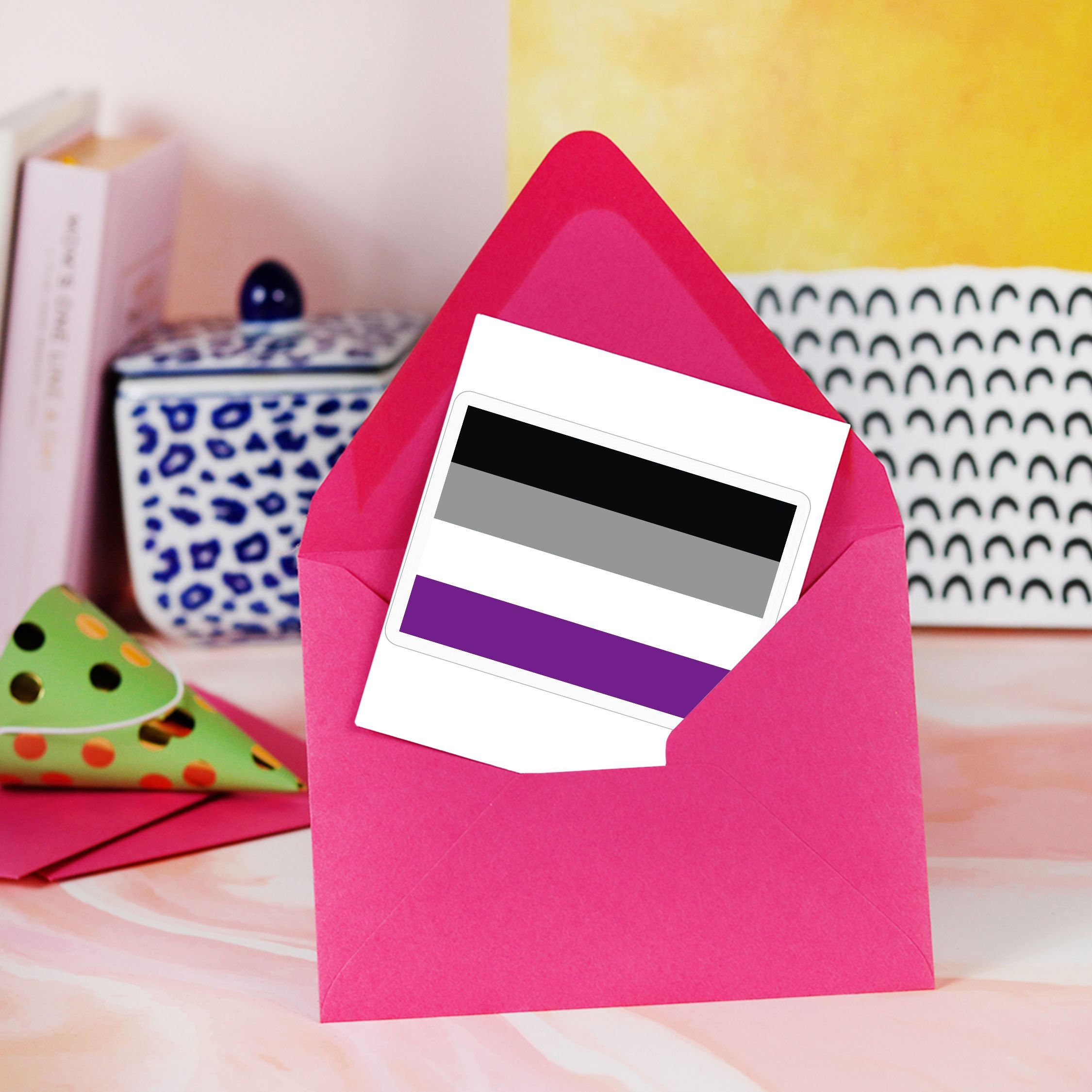 LGBTQ Pride Flag Sticker Gay Lesbian Bisexual Trans Label Rainbow ...