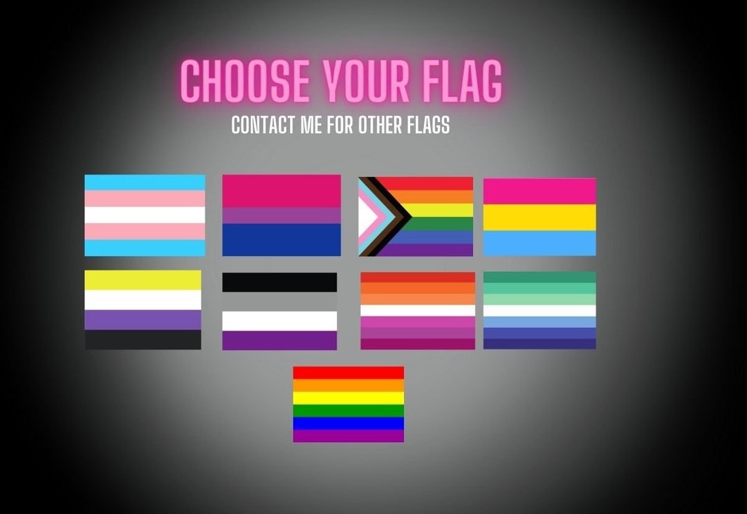 LGBTQ Pride Flag Sticker Gay Lesbian Bisexual Trans Label Rainbow ...