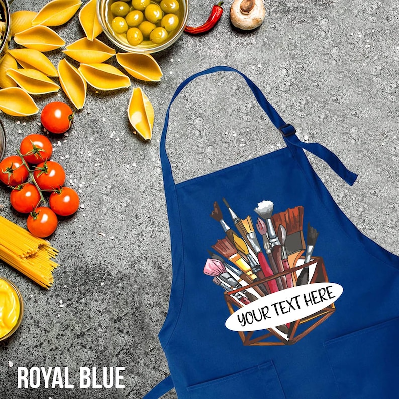 Personalized Art Apron With Pockets: Custom Artist Gift - Etsy