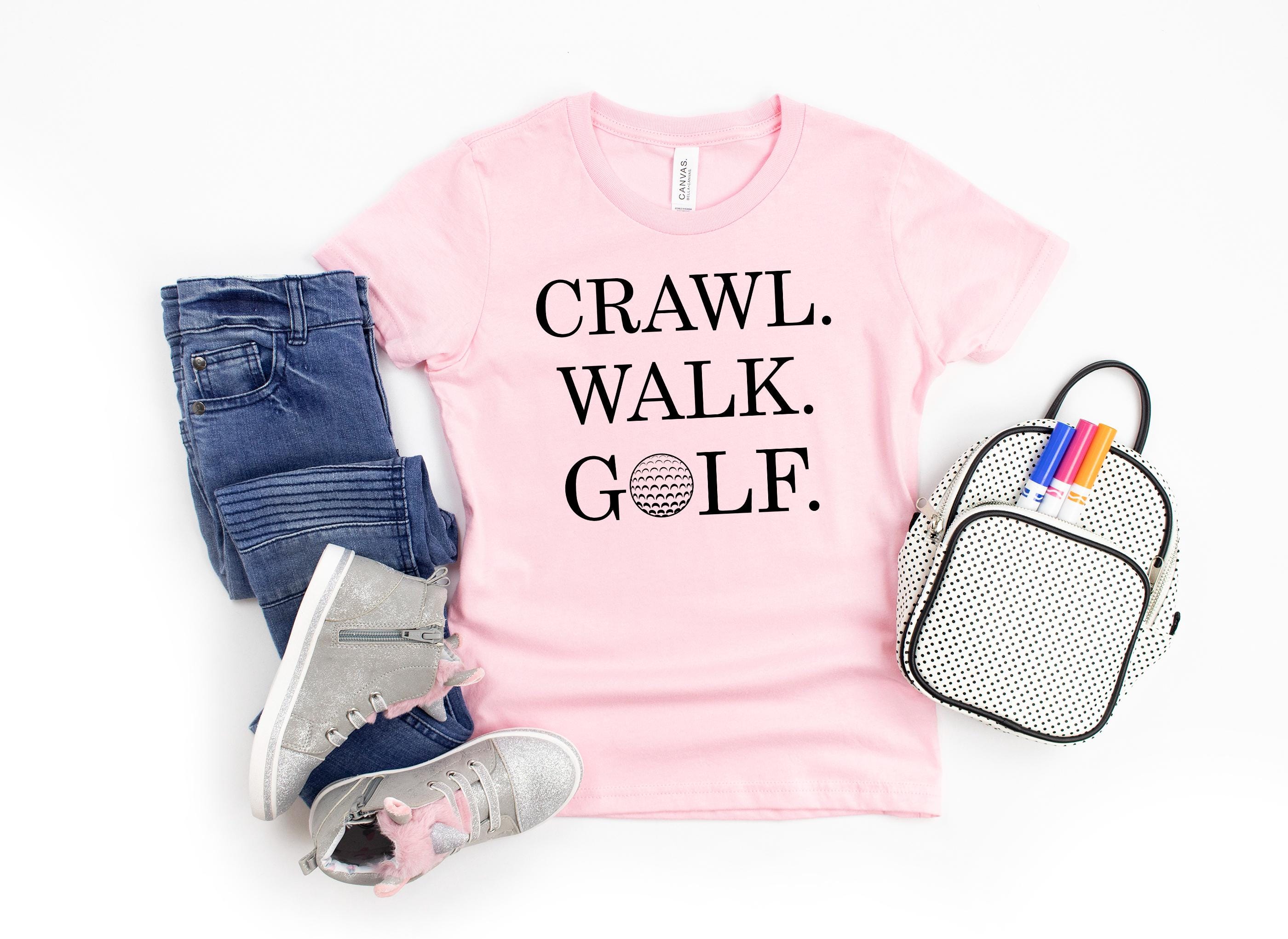Crawl Walk Golf Baby Onesie® - Funny Gerber® Brand Bodysuit - Etsy