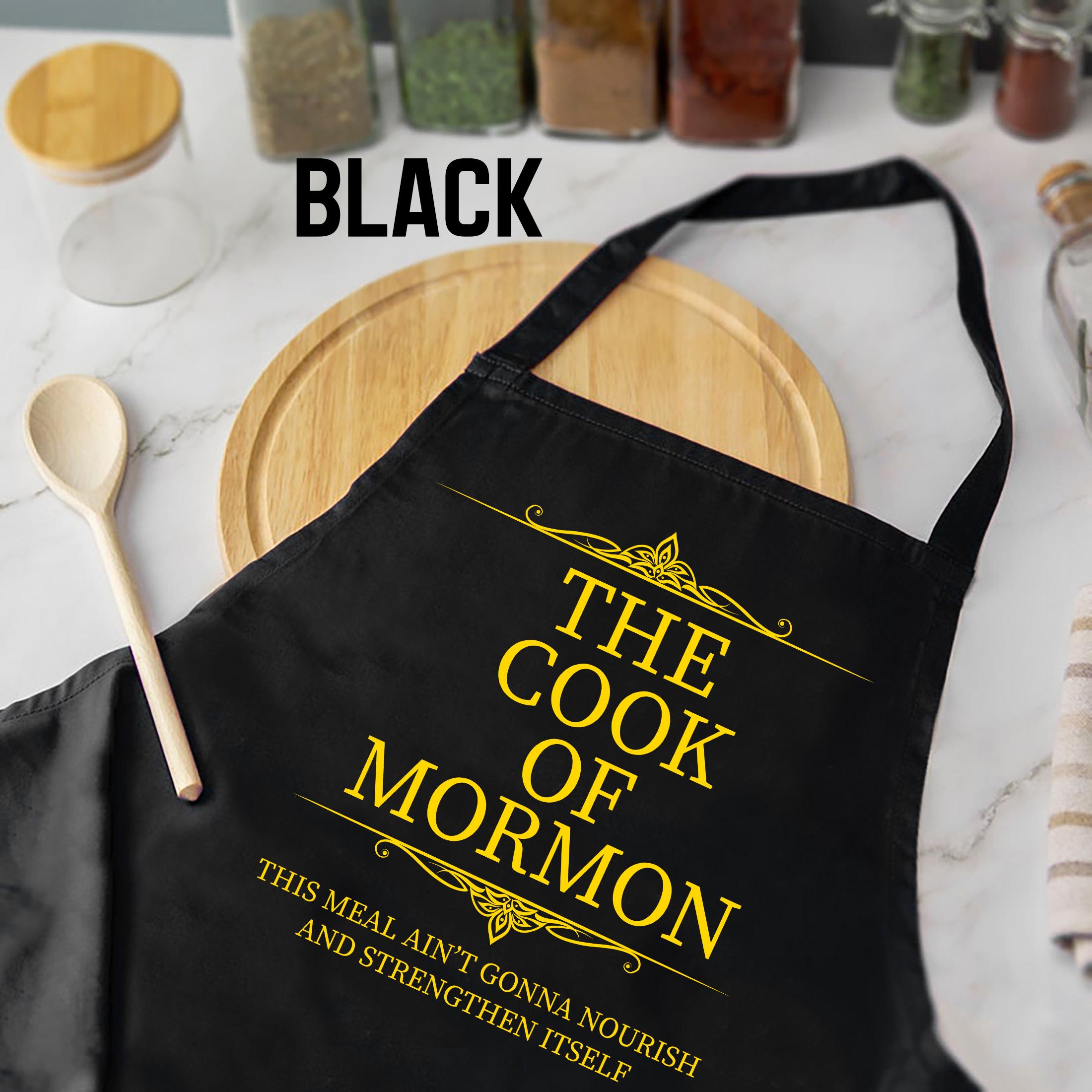 Funny 'cook of Mormon' Apron: Blue & Gold BBQ Apron - Etsy
