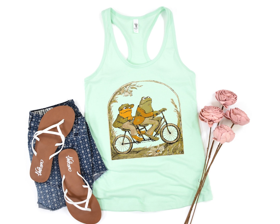 Frog and Toad Tank Top for Bookish Girls | Cottage Core Shirt With Boho ...