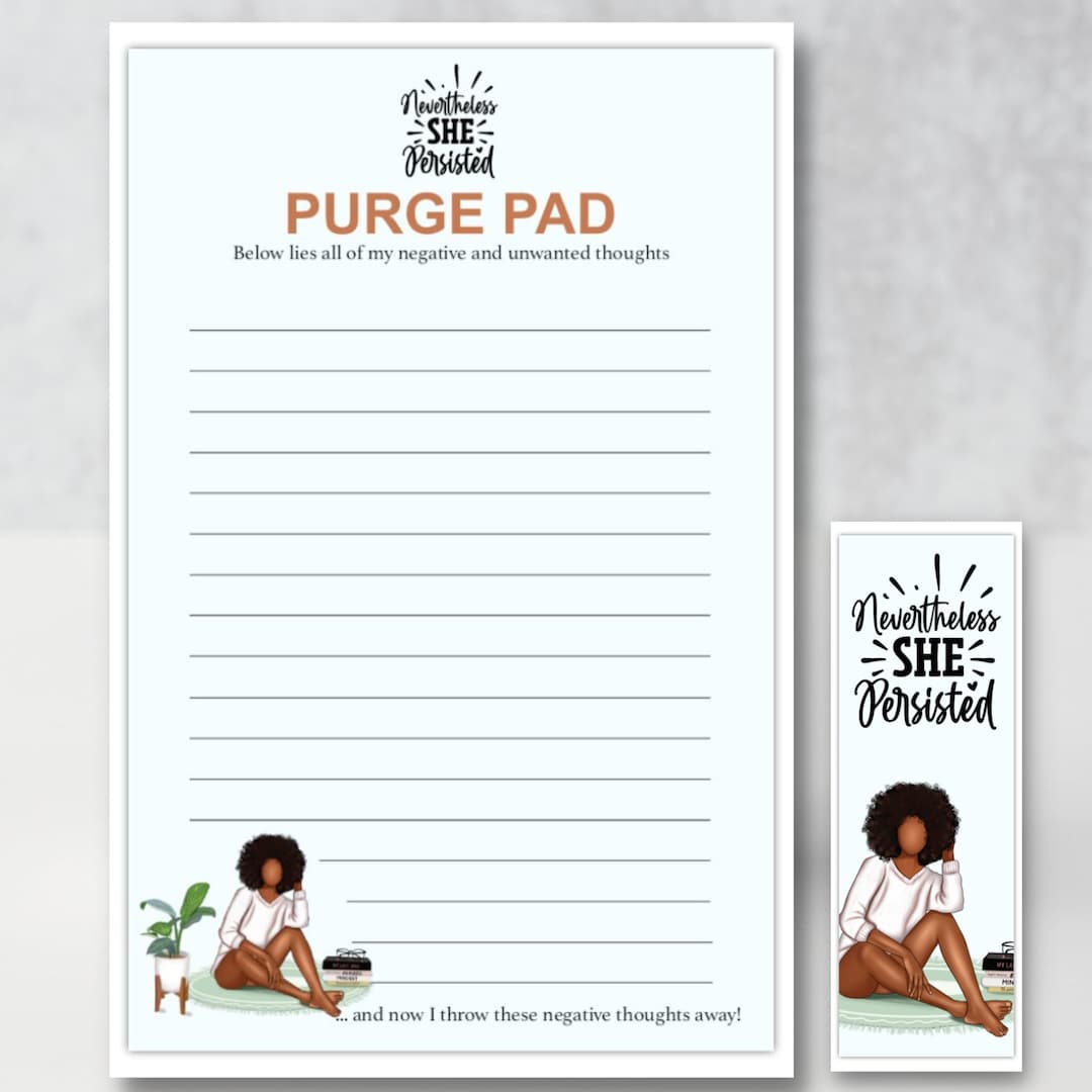 Trigger Tracker, Purgepad Notepad, Self-love Journal, Mental Health ...