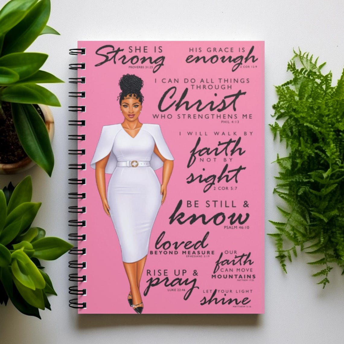 Black Christian Women Spiral Journal, Black Women Gifts, Pastor ...