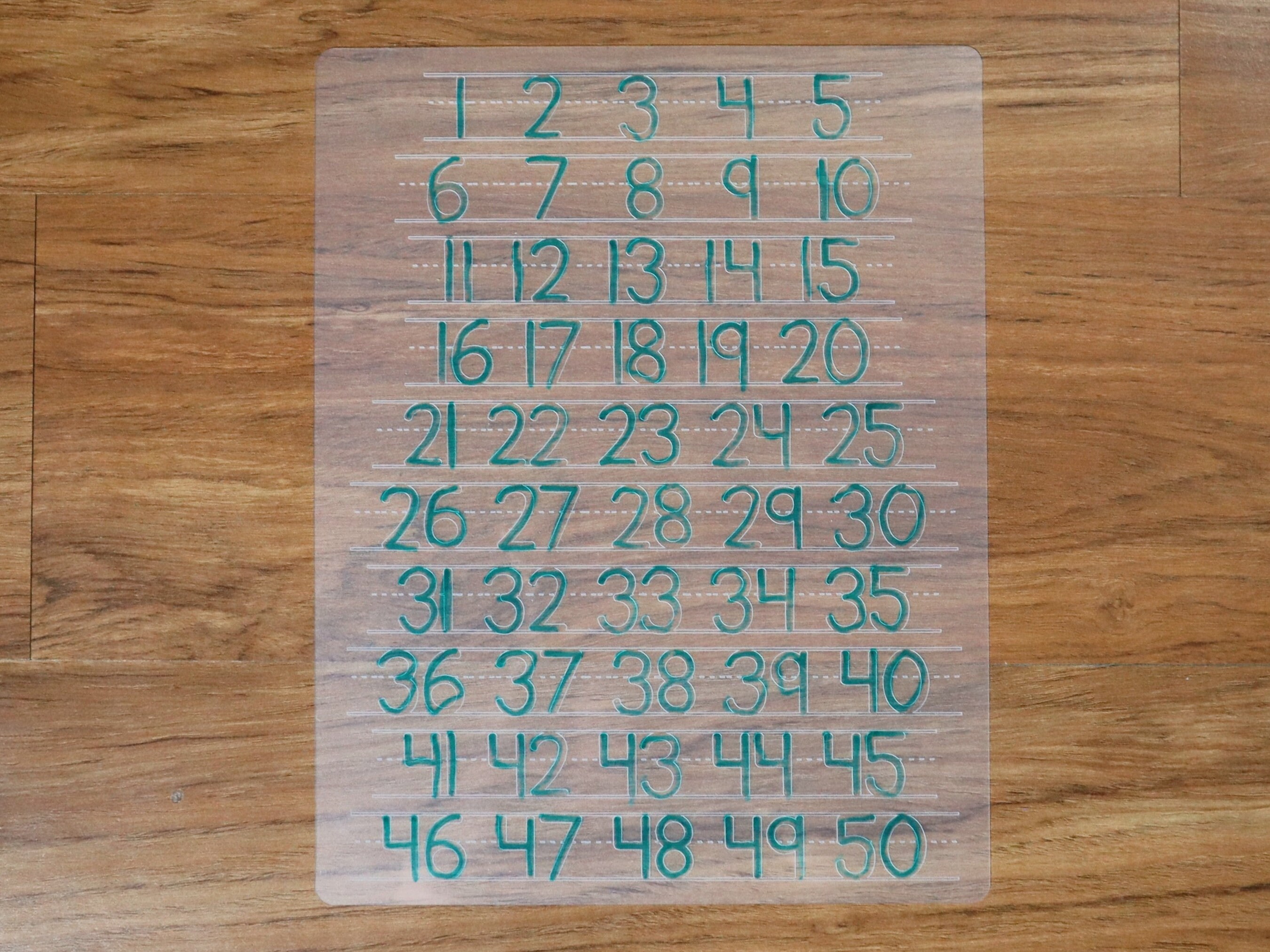 Dry-erase Tracing Mats, Tracing Mats, Tracing Board, Number Tracing Mat ...