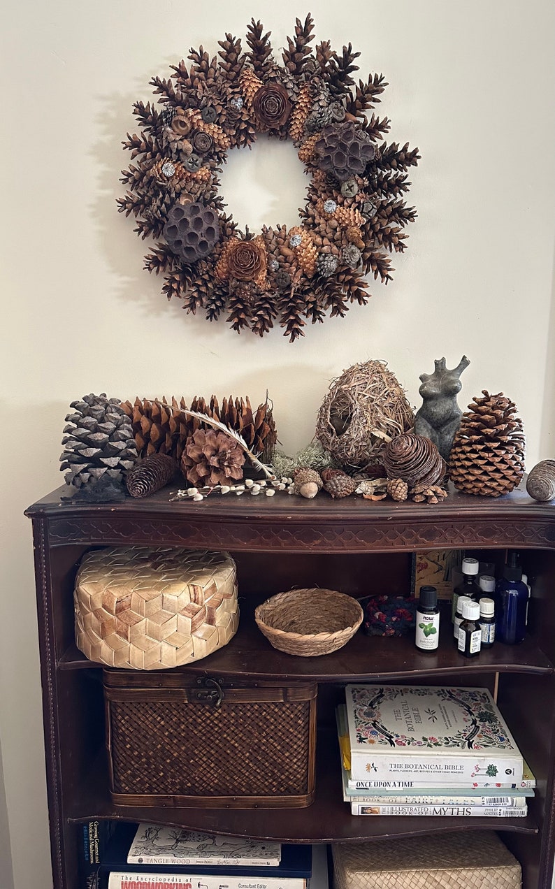 Rustic Pinecone Wreath - Etsy