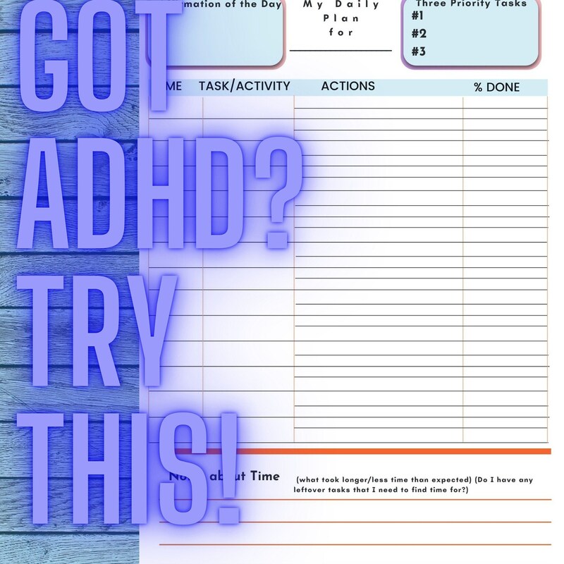 Adult Adhd Routine - Etsy