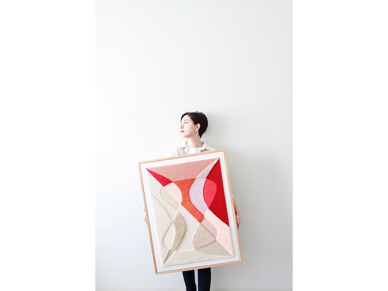 Half-punch Needle Art Large,fiber Art Wall Hanging,housewarming Gift ...