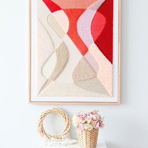 Half-punch Needle Art Large,fiber Art Wall Hanging,housewarming Gift ...