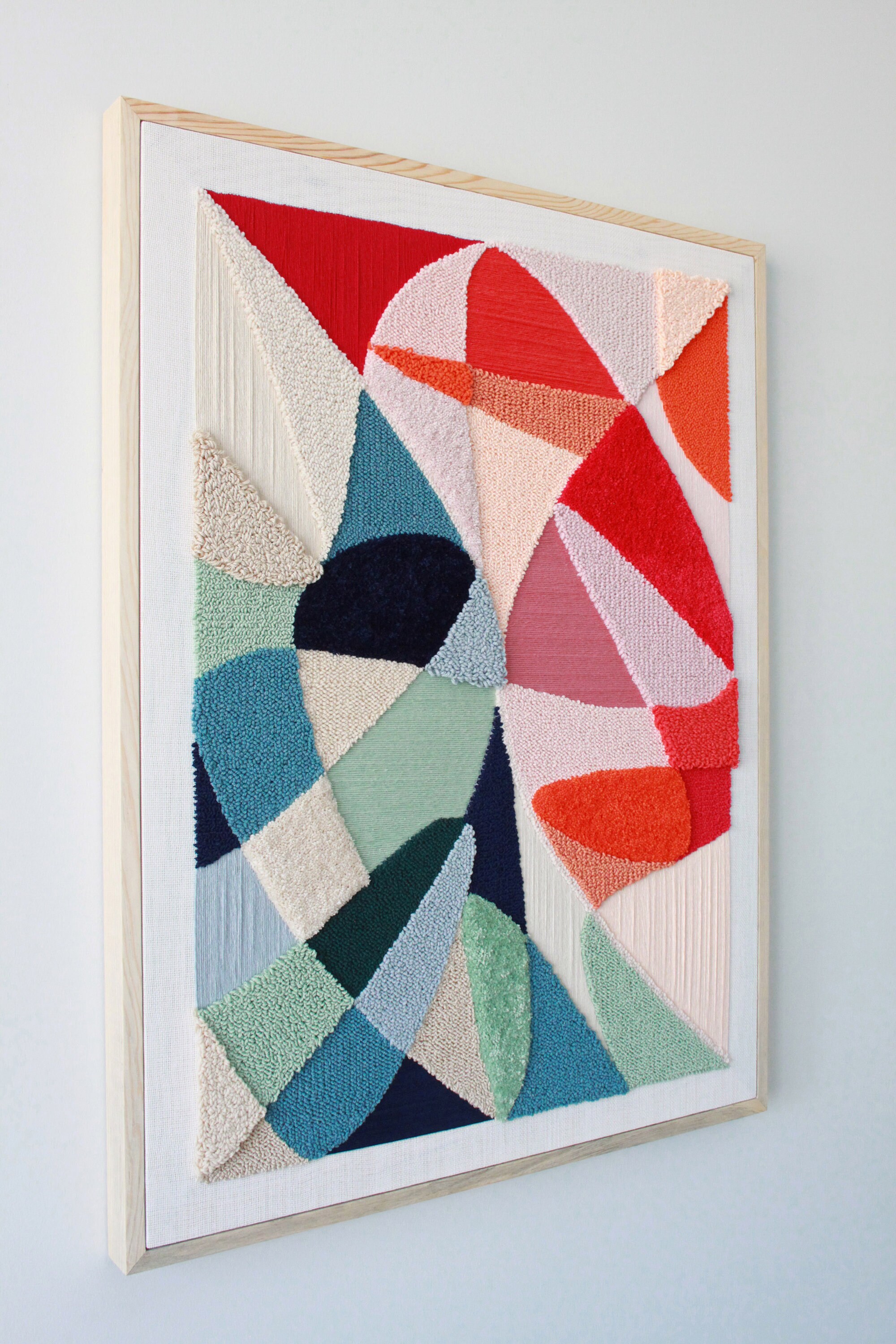 Patch-punch Needle Art Large,fiber Art Wall Hanging,housewarming Gift ...