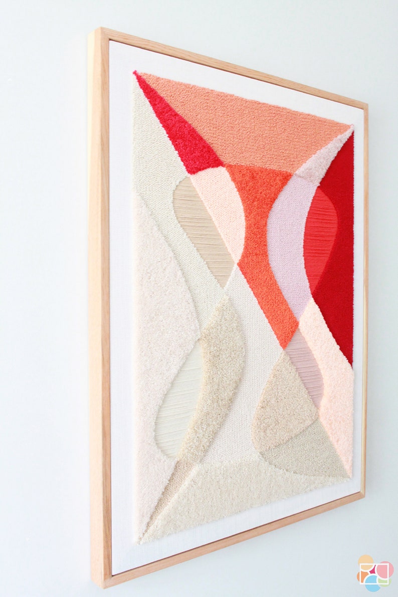 Half-punch Needle Art Large,fiber Art Wall Hanging,housewarming Gift ...