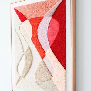 Half-punch Needle Art Large,fiber Art Wall Hanging,housewarming Gift ...