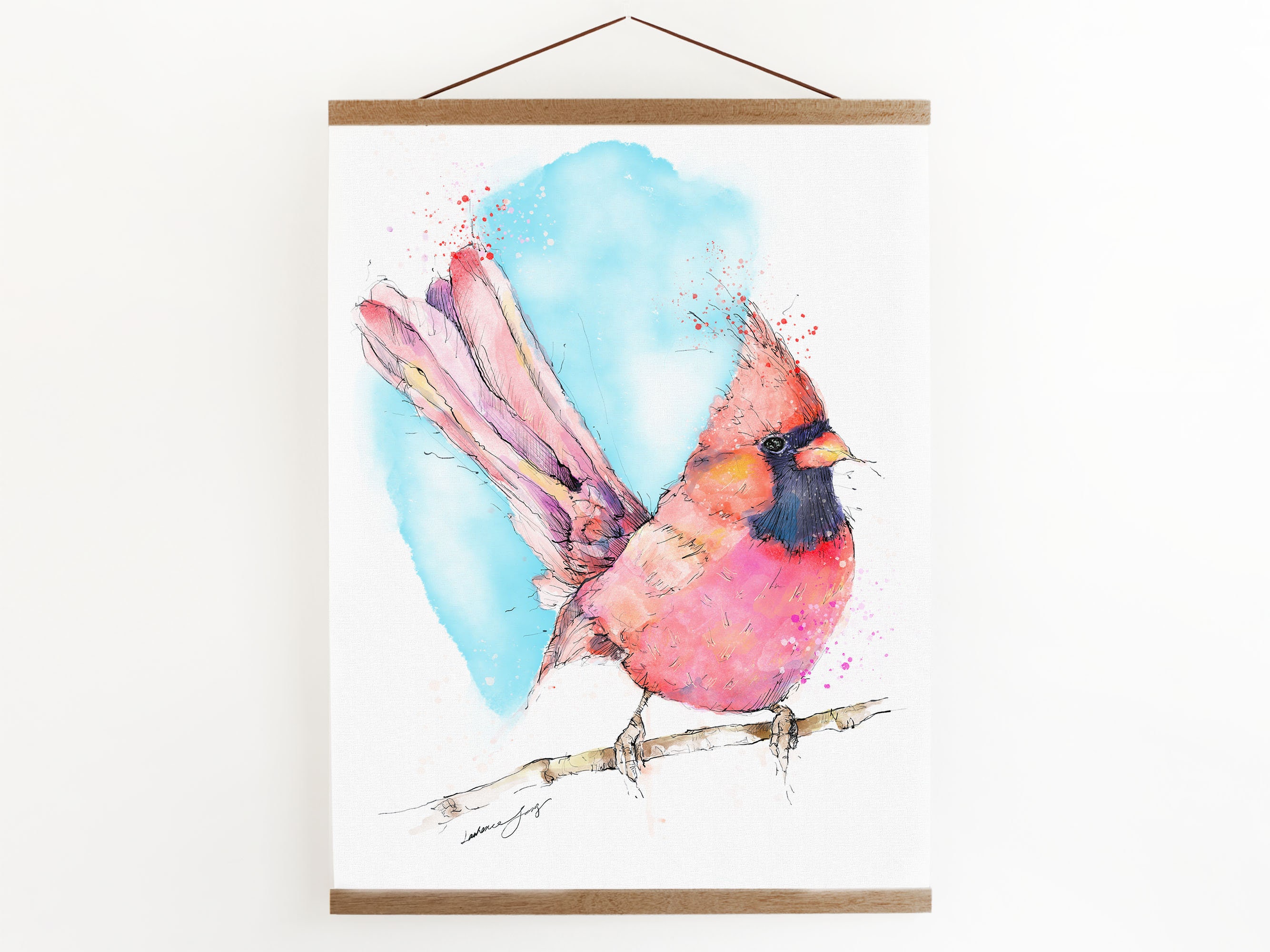 Northern Cardinal Angry Bird