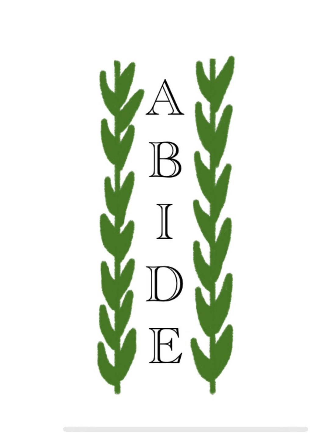 ABIDE Sticker - Etsy
