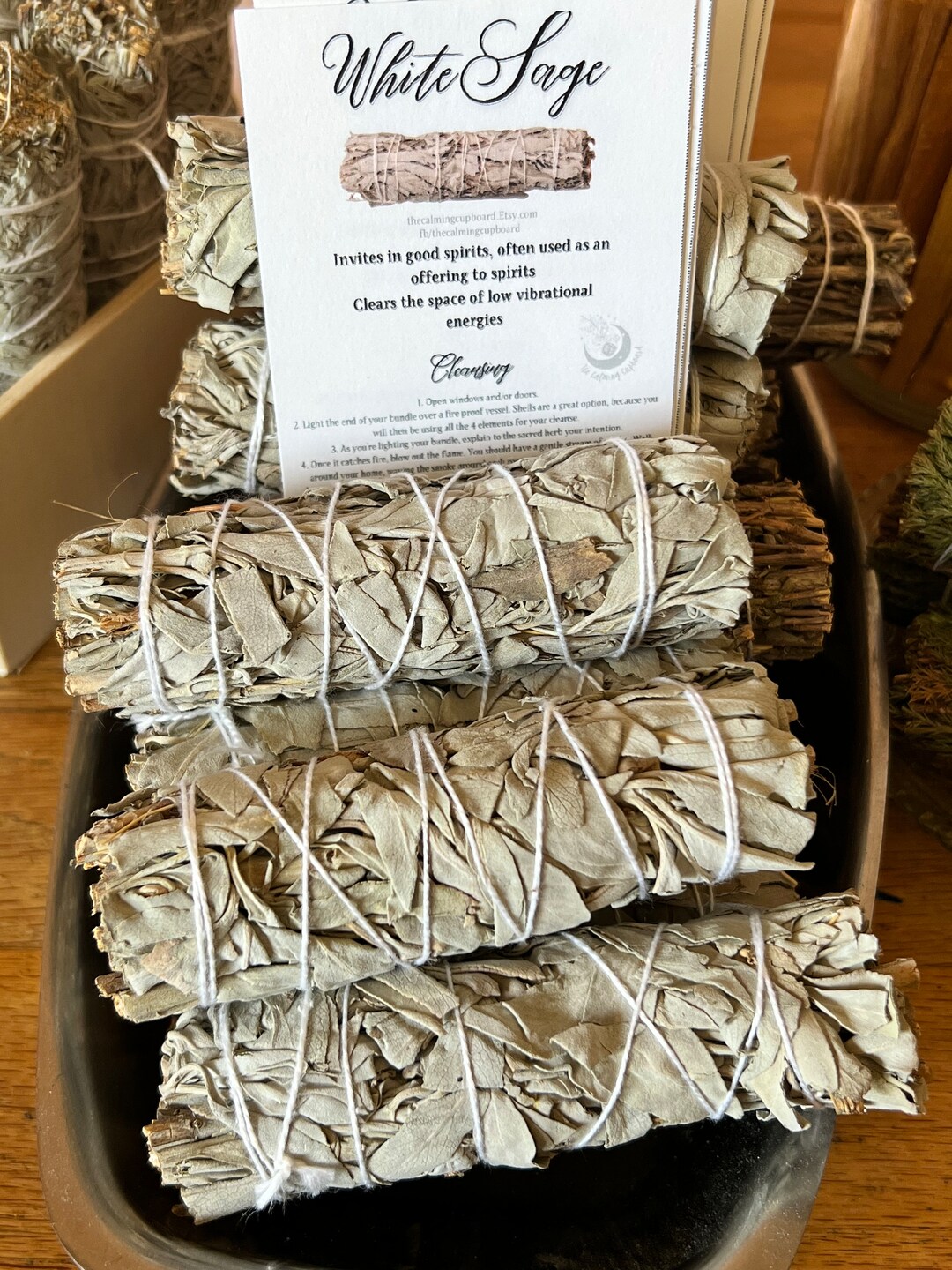 White Sage Smoke Bundle 4 Inch Ethically Sourced - Etsy