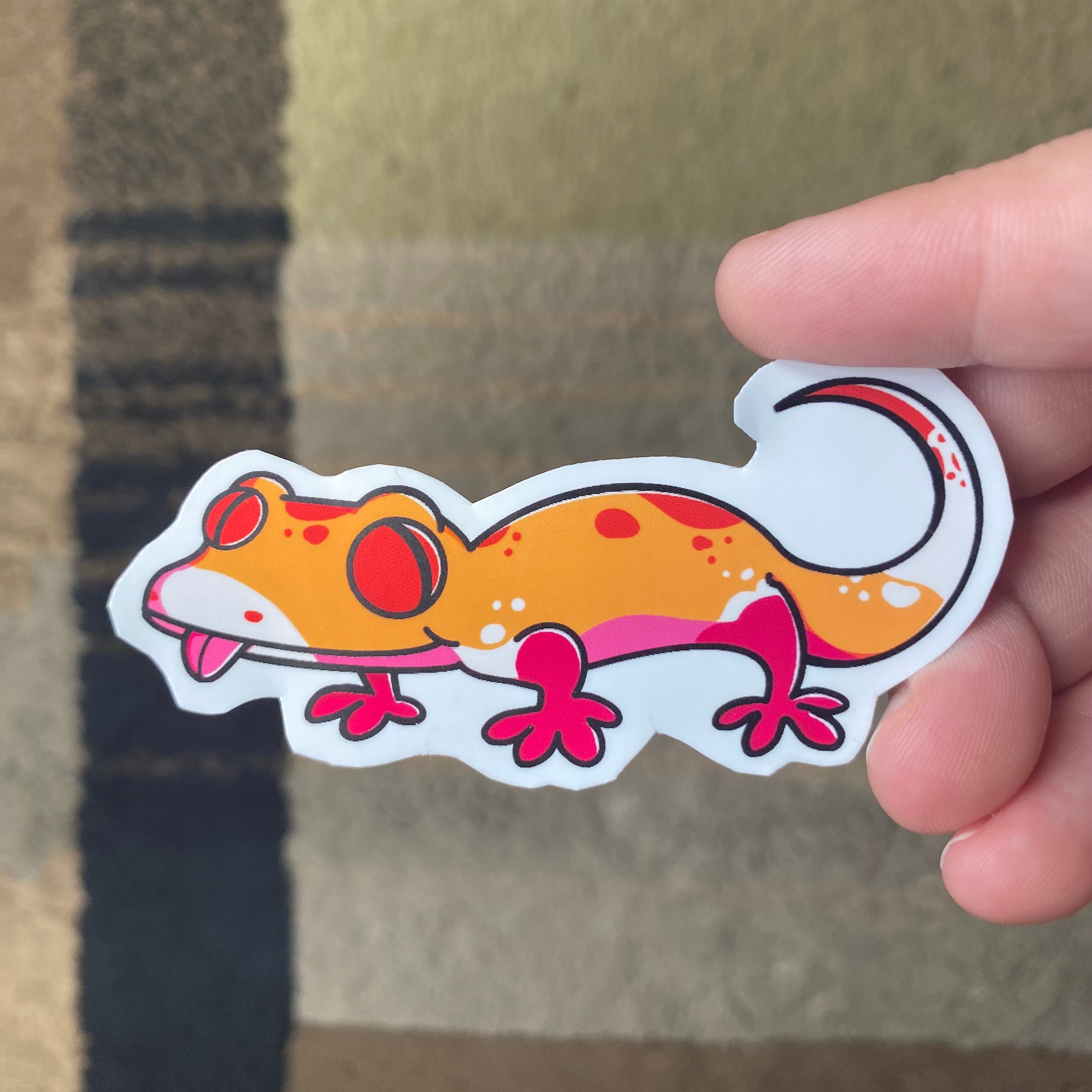 Lesbian Pride Lizard Sticker - Etsy