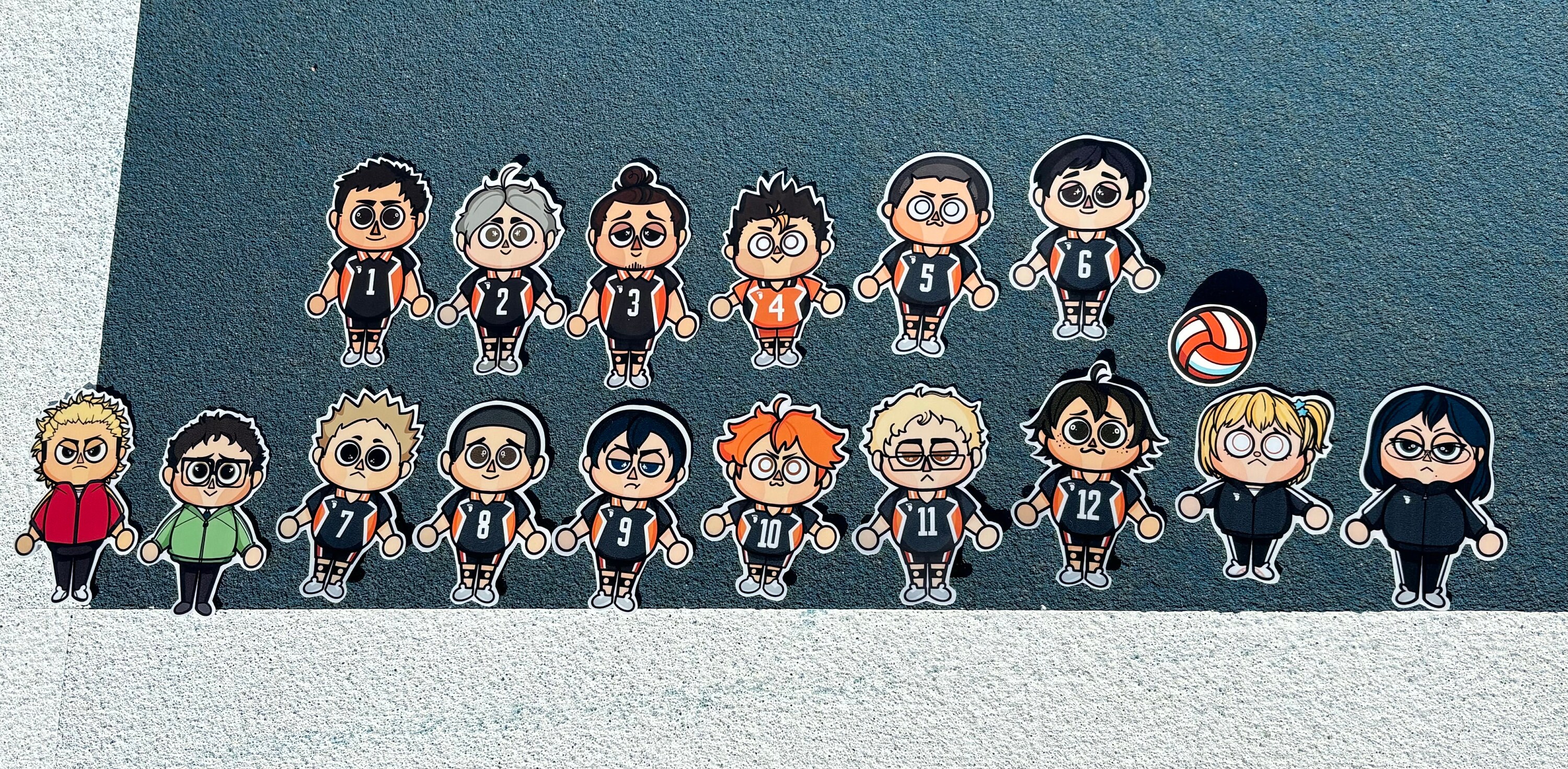 Haikyuu Karasuno Team Stickers - Etsy