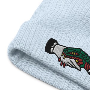 Trust No One, Embroidered Beanie, Traditional Tattoo Clothing, Old ...