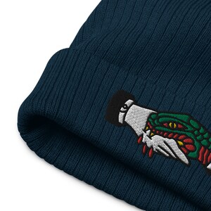 Trust No One, Embroidered Beanie, Traditional Tattoo Clothing, Old ...