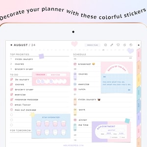 Digital Planner Sticky Notes Sticker for Goodnotes - Pastel Planner ...
