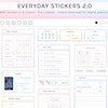 Pink Sticky Notes Digital Sticker Book for Goodnotes Planner Widgets ...