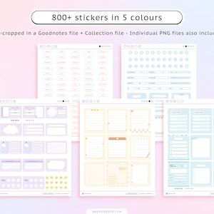 Essential Digital Stickers 2.0 , Goodnotes Sticker Book Digital Planner ...