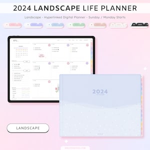 2024 Digital Life Planner for Goodnotes, Notability, Collanote, Etc ...