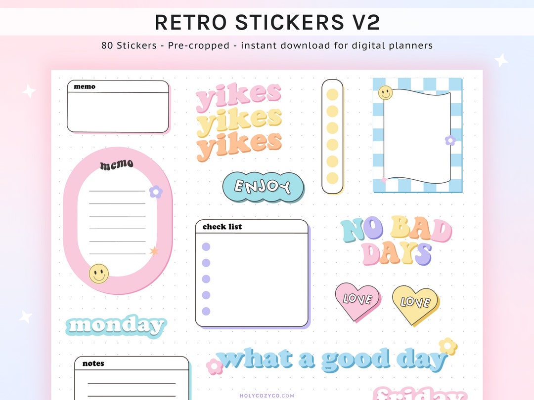 Digital Planner Stickers for Goodnotes, Notability Planner Stickers ...