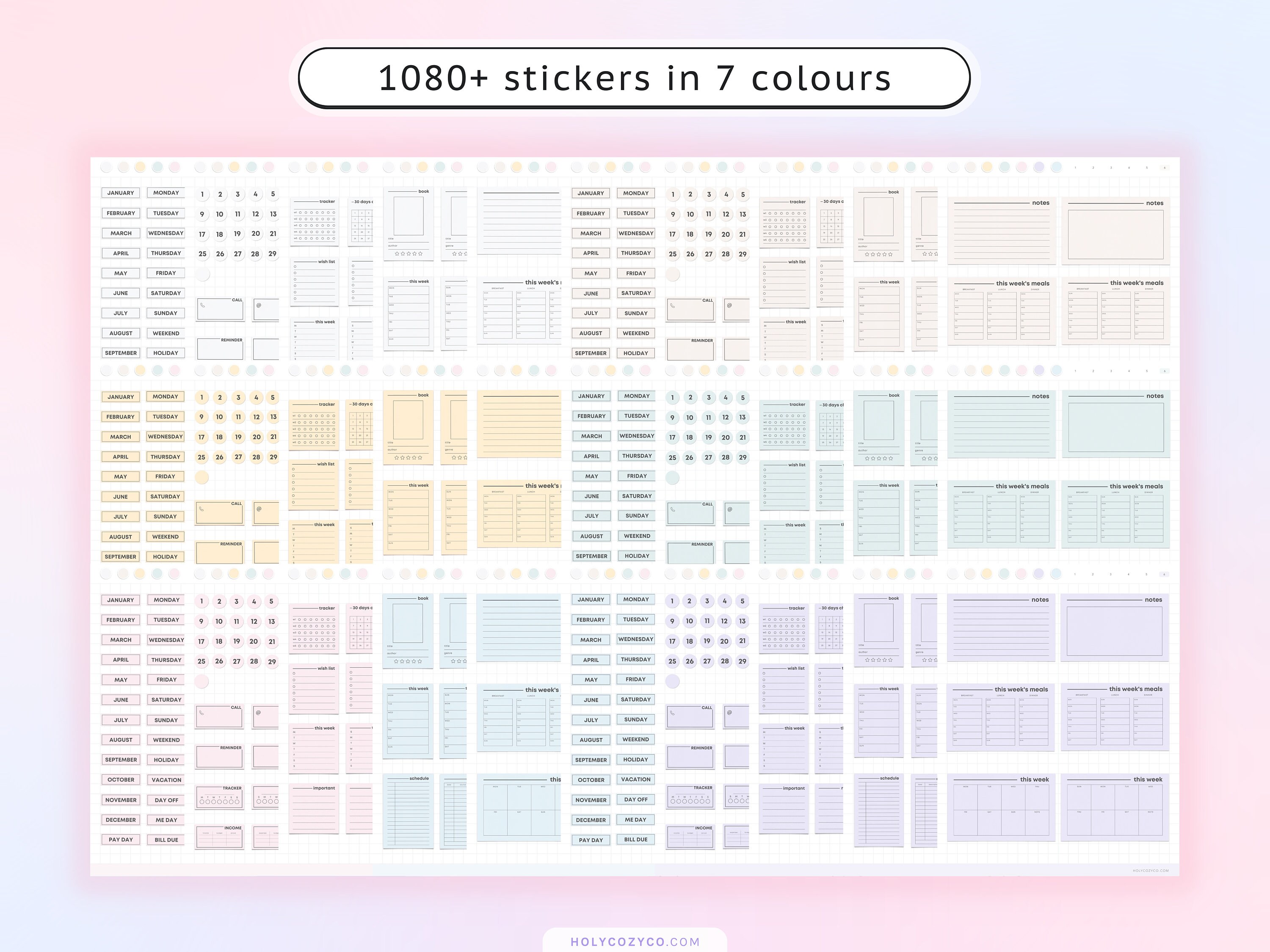 Sticky Notes Digital Sticker Book for Goodnotes Planner - Etsy