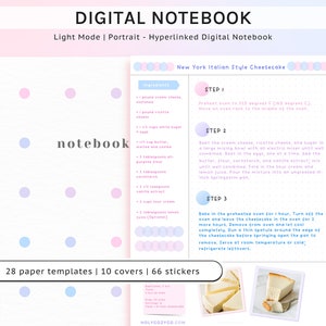 Digital Notebook With 12 Tabs + 10 Notebook Cover + Free Digital ...