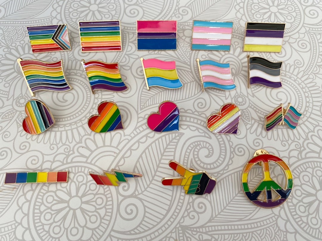 LGBTQ Pin Badges Flags Pride - Etsy