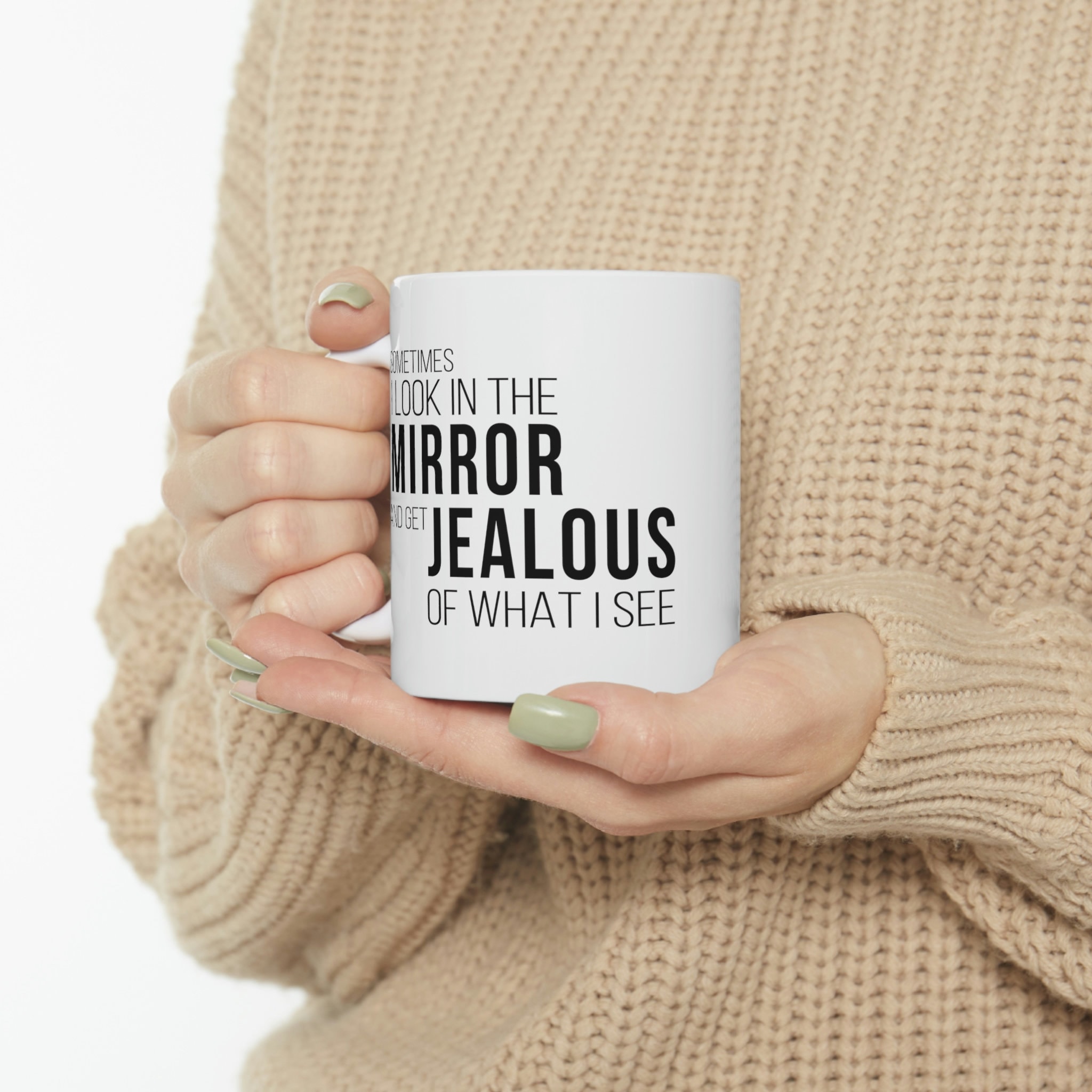 Conceited Girl In Mirror