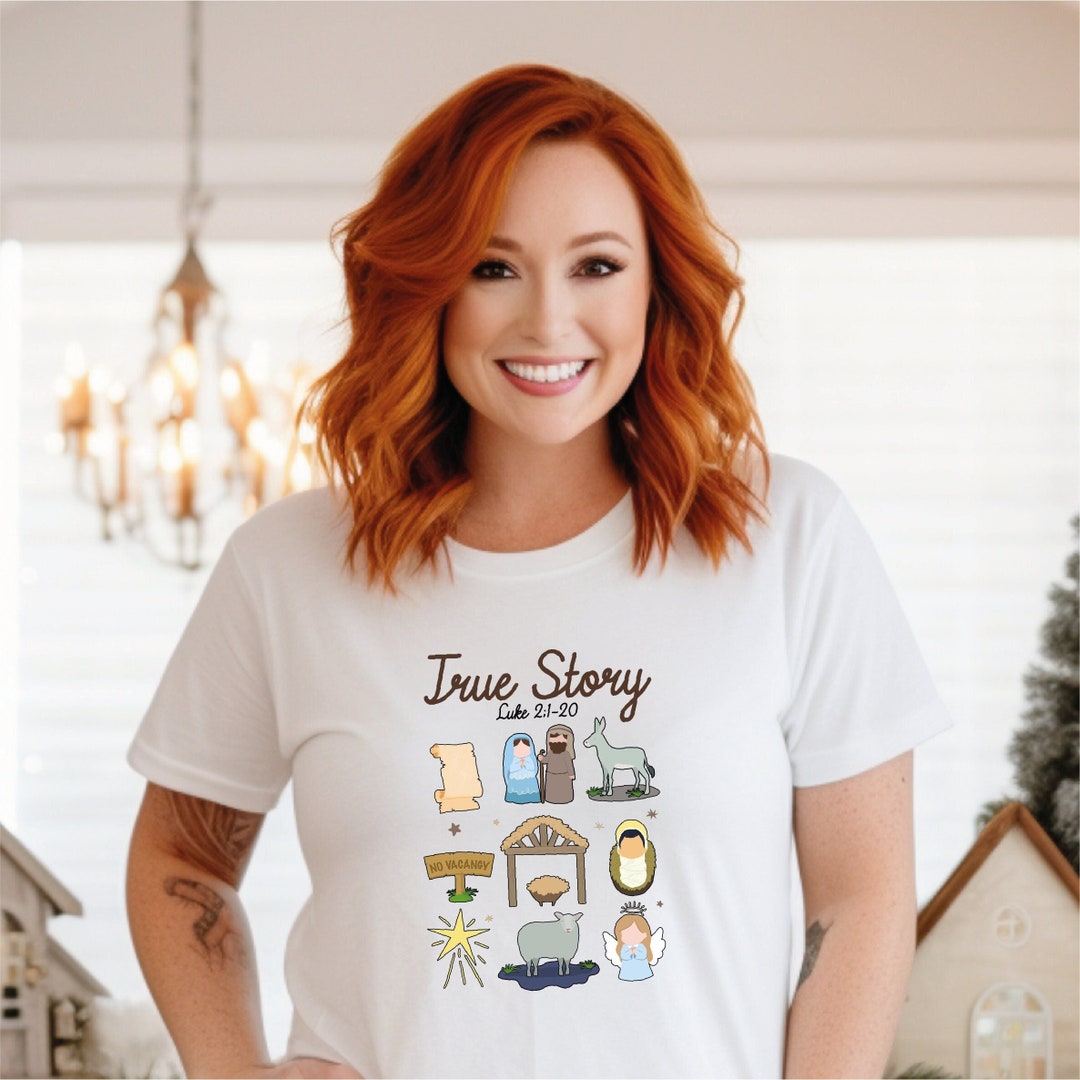 True Story Nativity Christmas Tshirtchristmas Jesus - Etsy UK